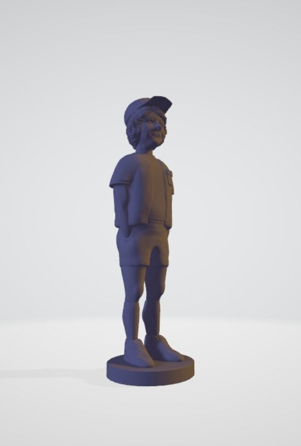Dustin Stranger Things 3D model 3D printable | CGTrader