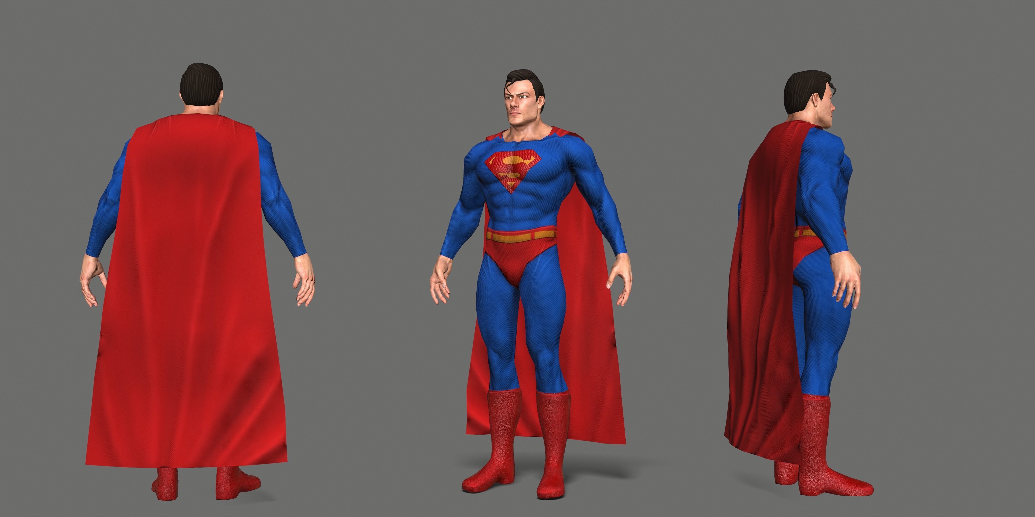 3D model Superman VR / AR / low-poly | CGTrader