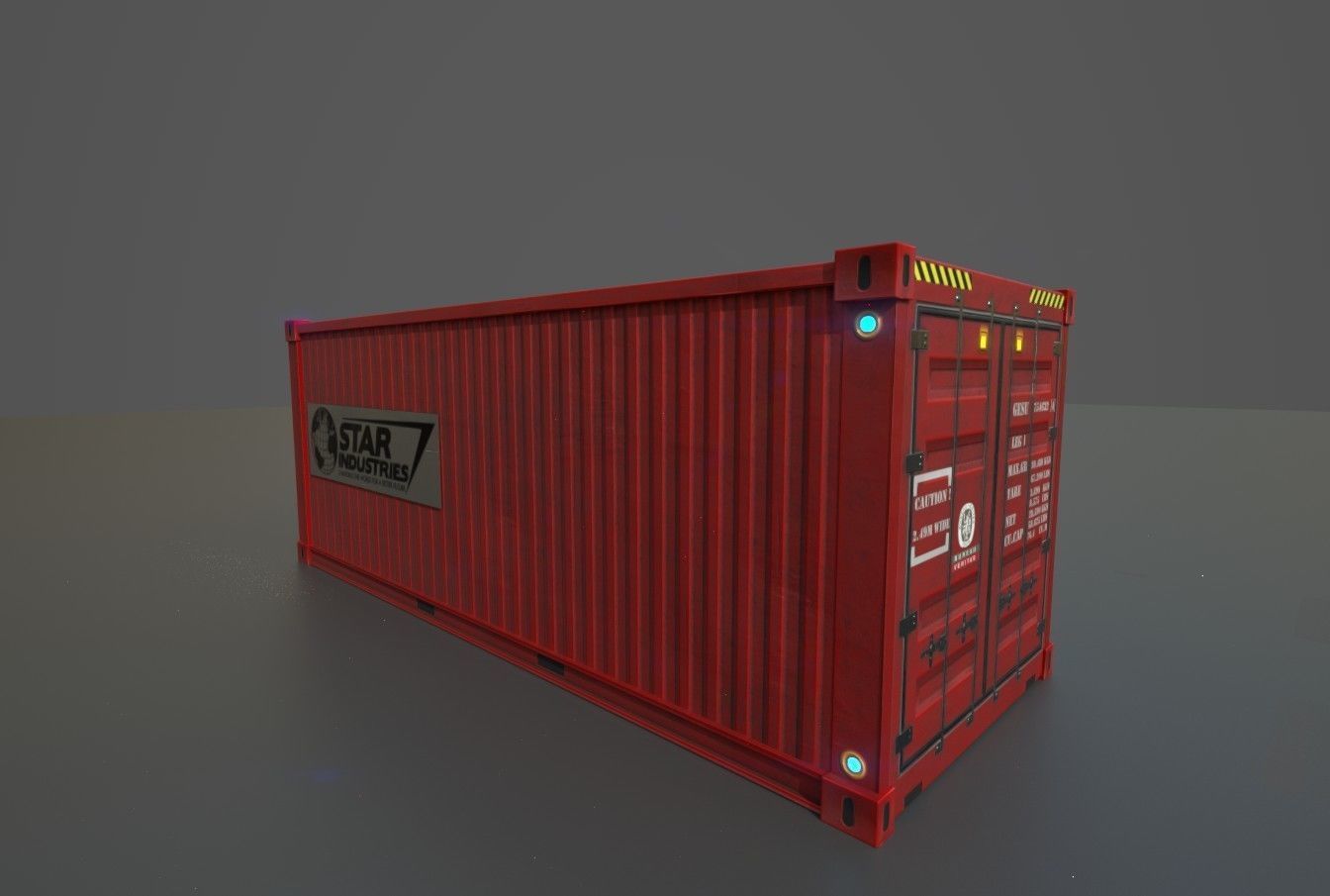 3D model Low poly container and scfi box VR / AR / low-poly | CGTrader