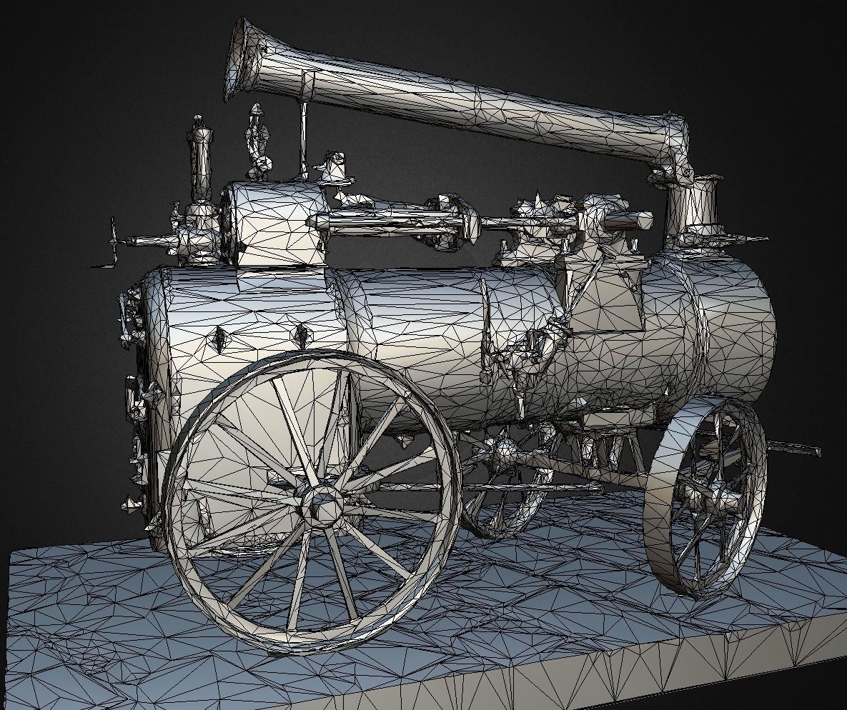 Steam machine - Portable engine photogrammetry scan 3D model | CGTrader