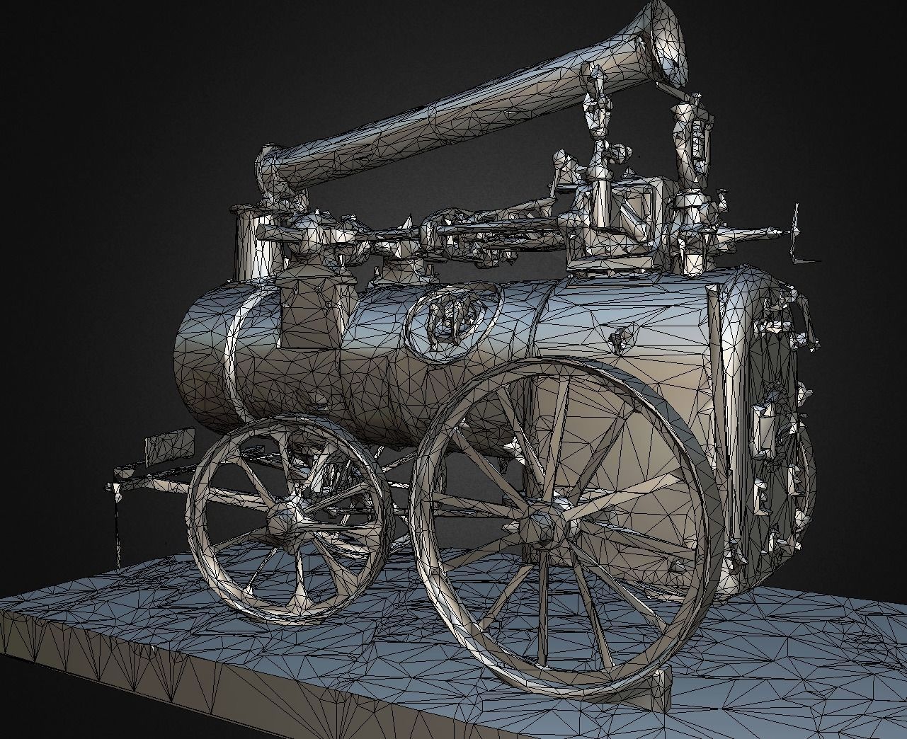 Steam machine - Portable engine photogrammetry scan 3D model | CGTrader