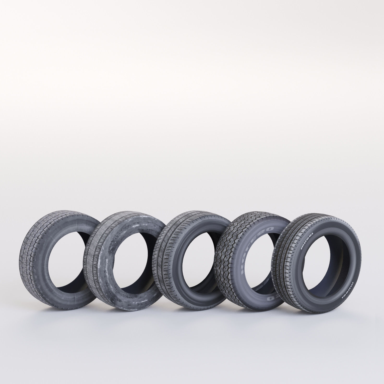 3D model WHEELS LOW POLY VR / AR / low-poly | CGTrader