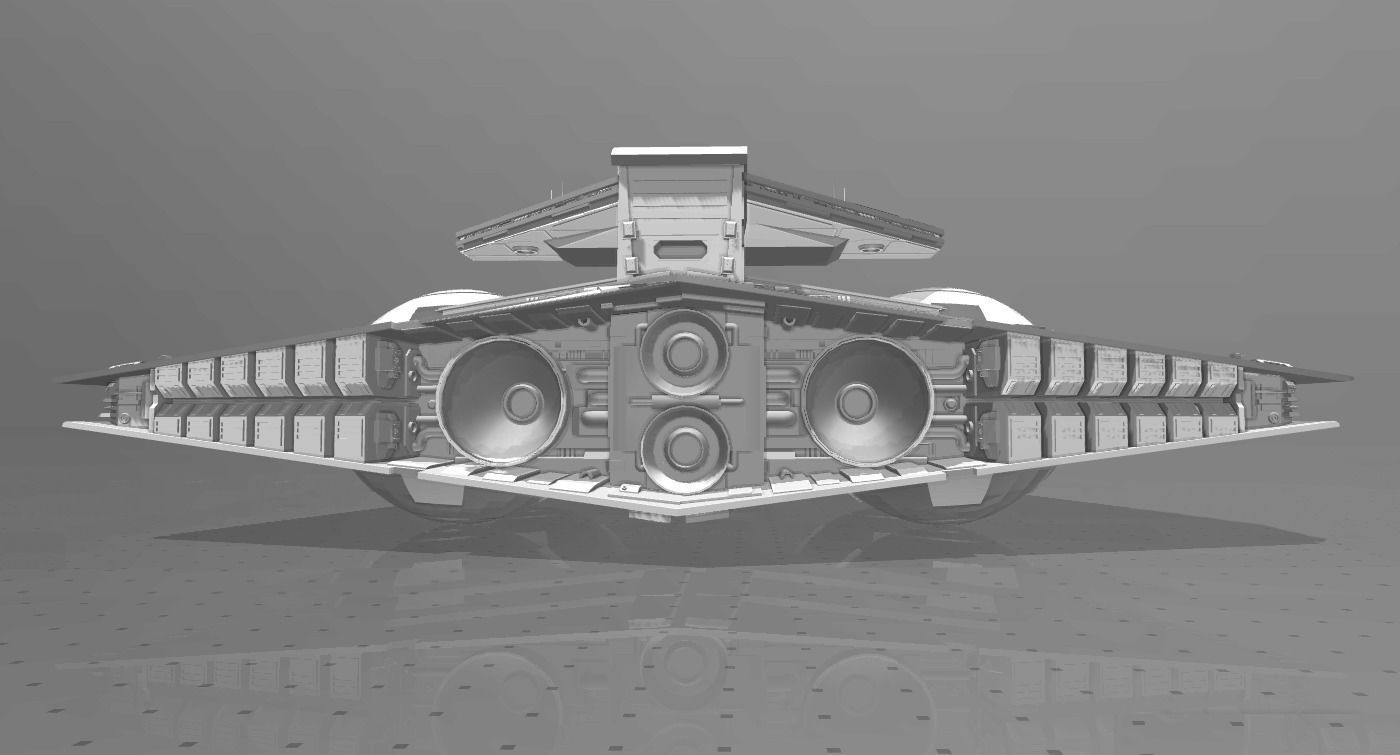 Interdictor - Immobilizer 418 Star Destroyer - Star Wars 3D model ...