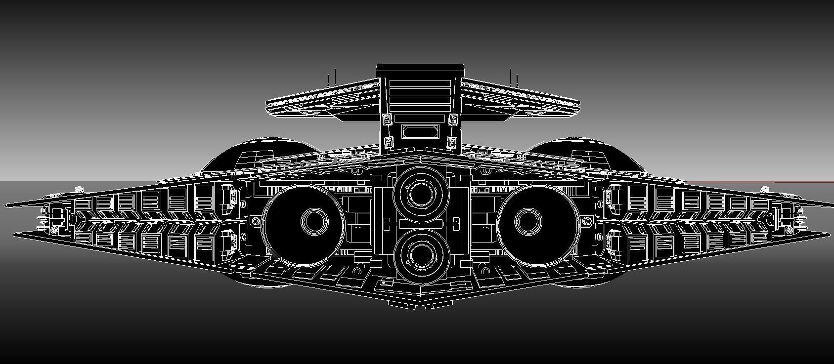 Interdictor - Immobilizer 418 Star Destroyer - Star Wars 3D model ...
