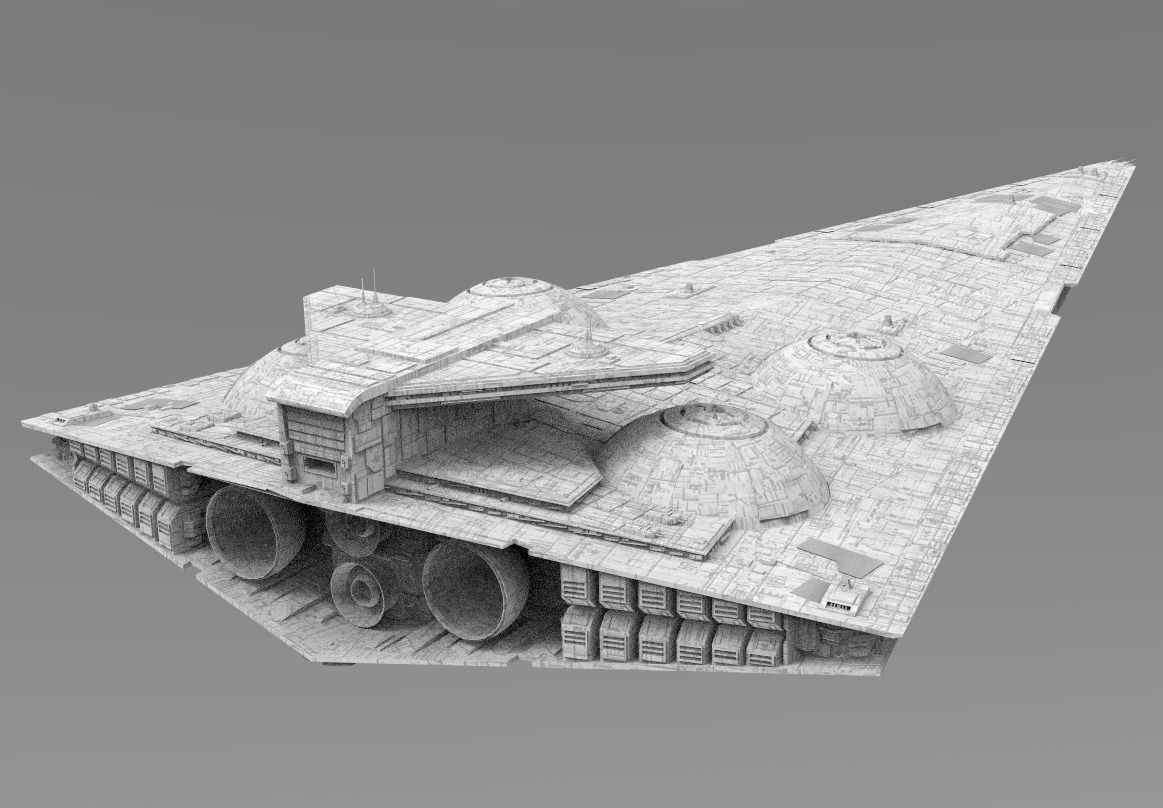Interdictor - Immobilizer 418 Star Destroyer - Star Wars 3D model ...