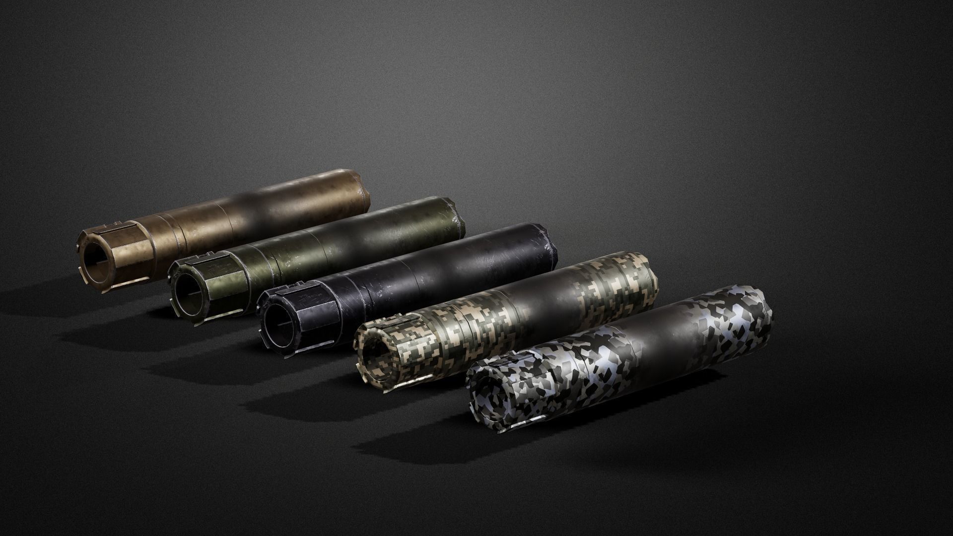 3D model Weapon attachments pack VR / AR / low-poly | CGTrader