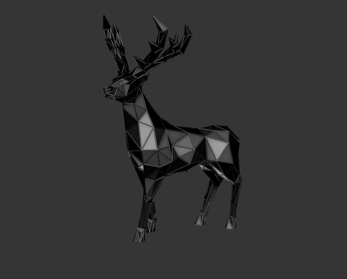 Deer Stag Low Poly 3d Print 3D model 3D printable | CGTrader