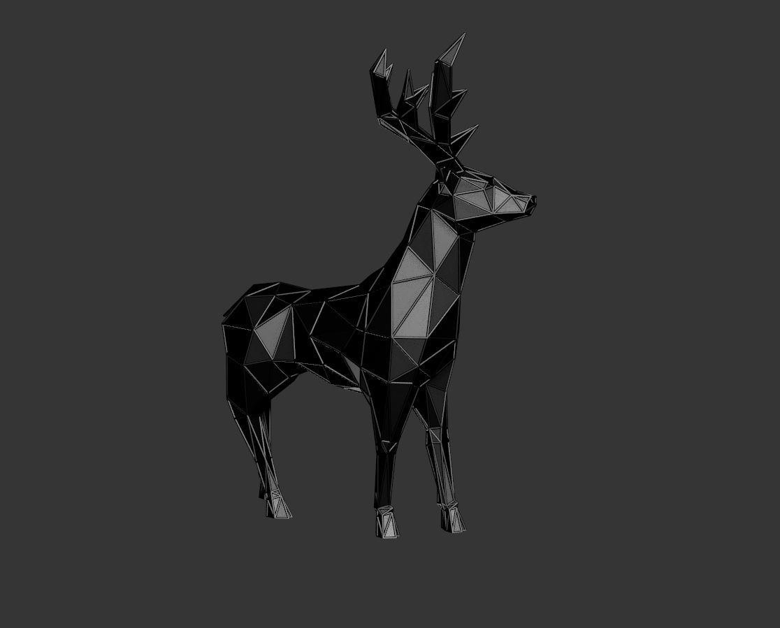 Deer Stag Low Poly 3d Print 3D model 3D printable | CGTrader