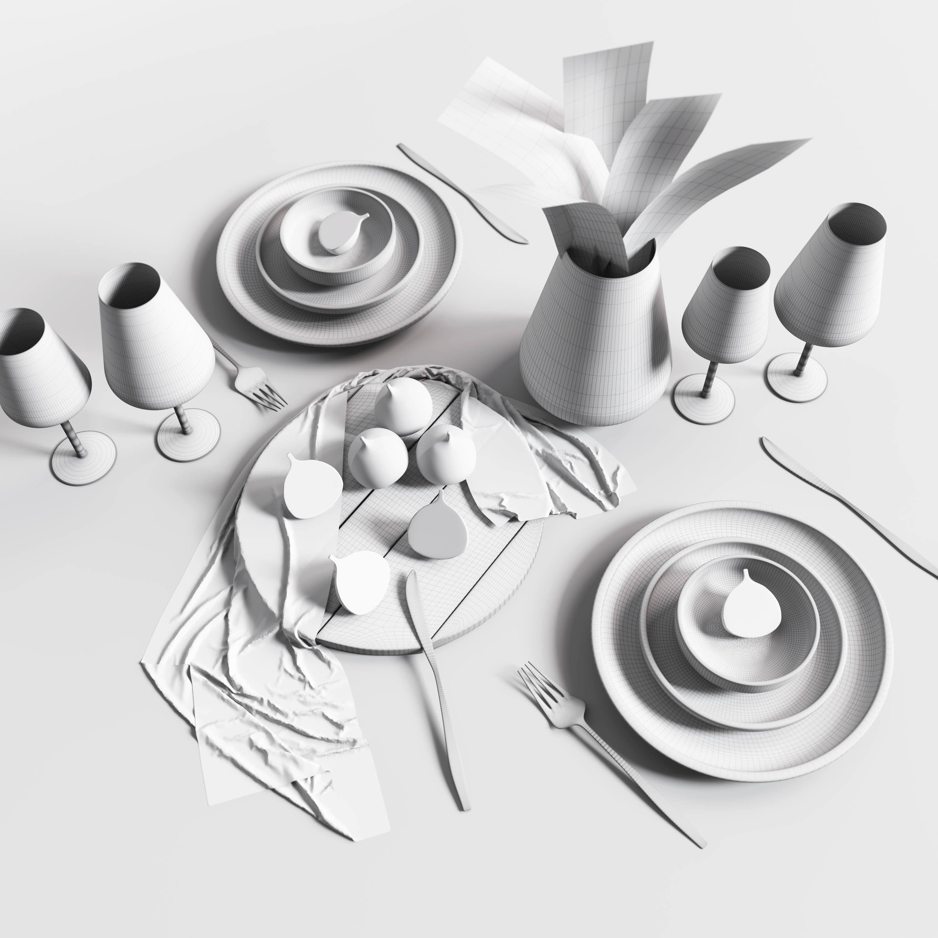 DECORATIV SET 3D model | CGTrader