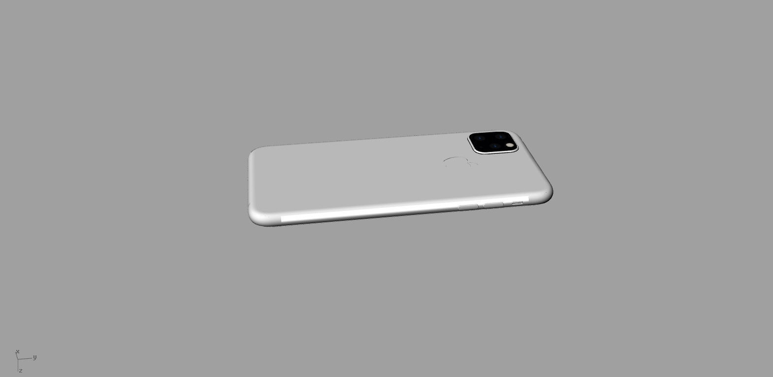 2019 iphone XI Max Silver 3D model 3D printable | CGTrader