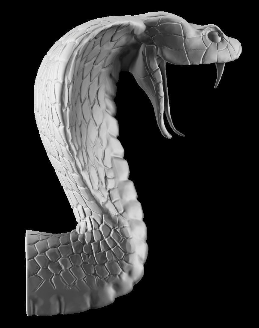 Cobra head 3D model 3D printable | CGTrader