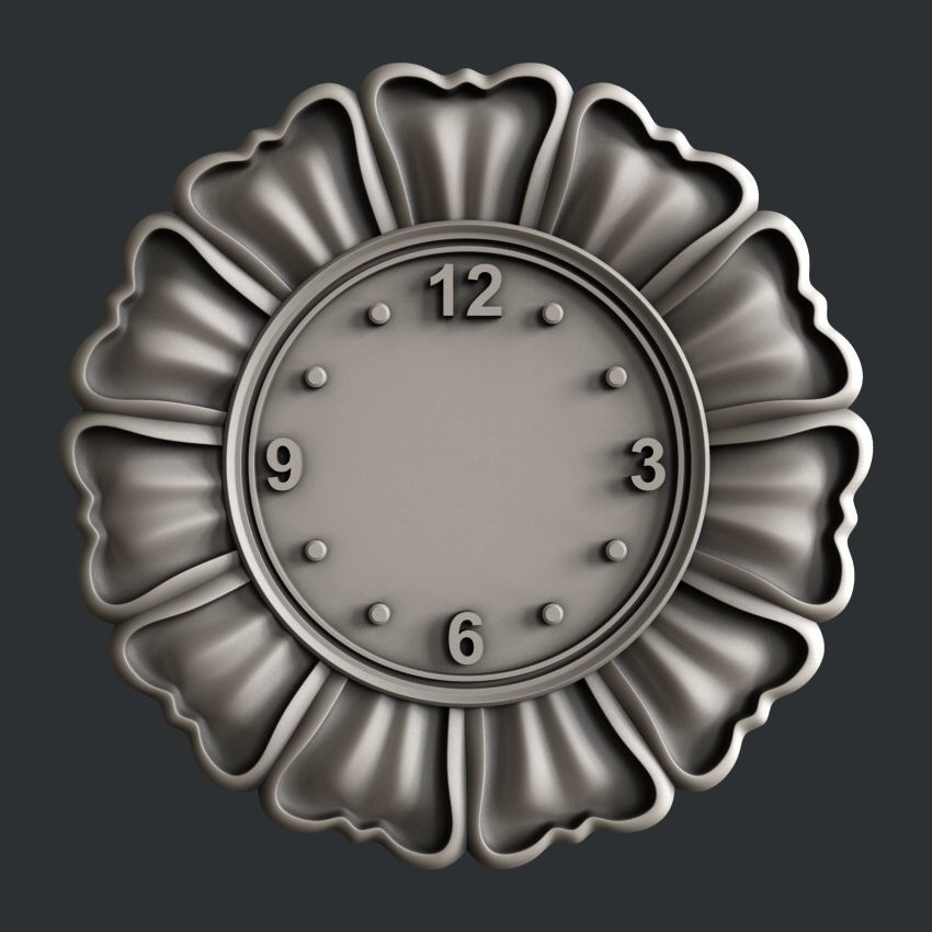 3d STL models for CNC router clocks C19 C20 C21 C22 3D model | CGTrader