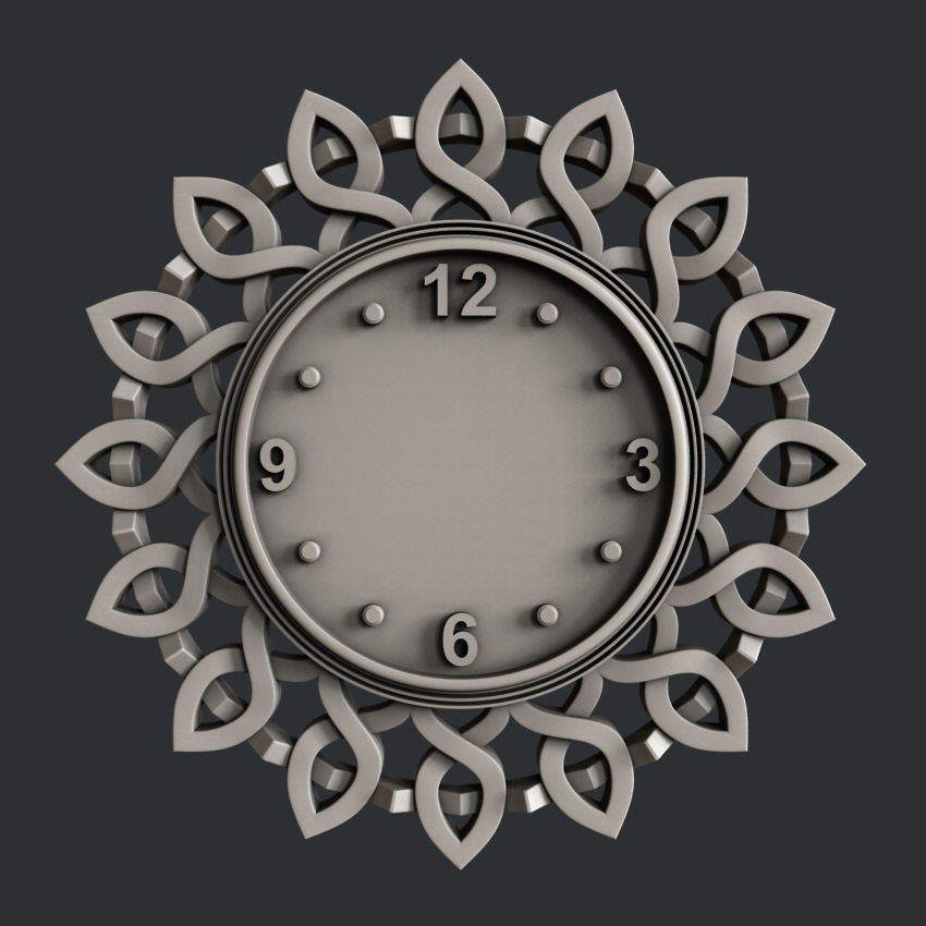 3d STL models for CNC router clocks C19 C20 C21 C22 3D model | CGTrader