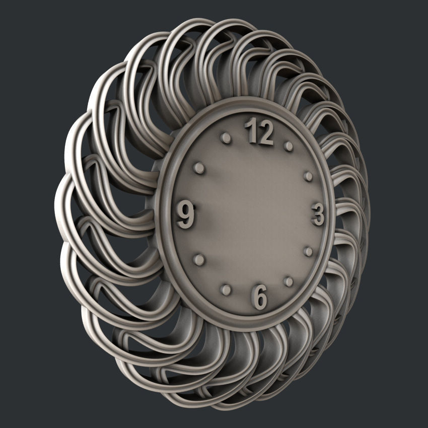 3d STL models for CNC router clocks C19 C20 C21 C22 3D model | CGTrader