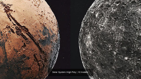 Solar System High Poly 3D Model Collection | CGTrader