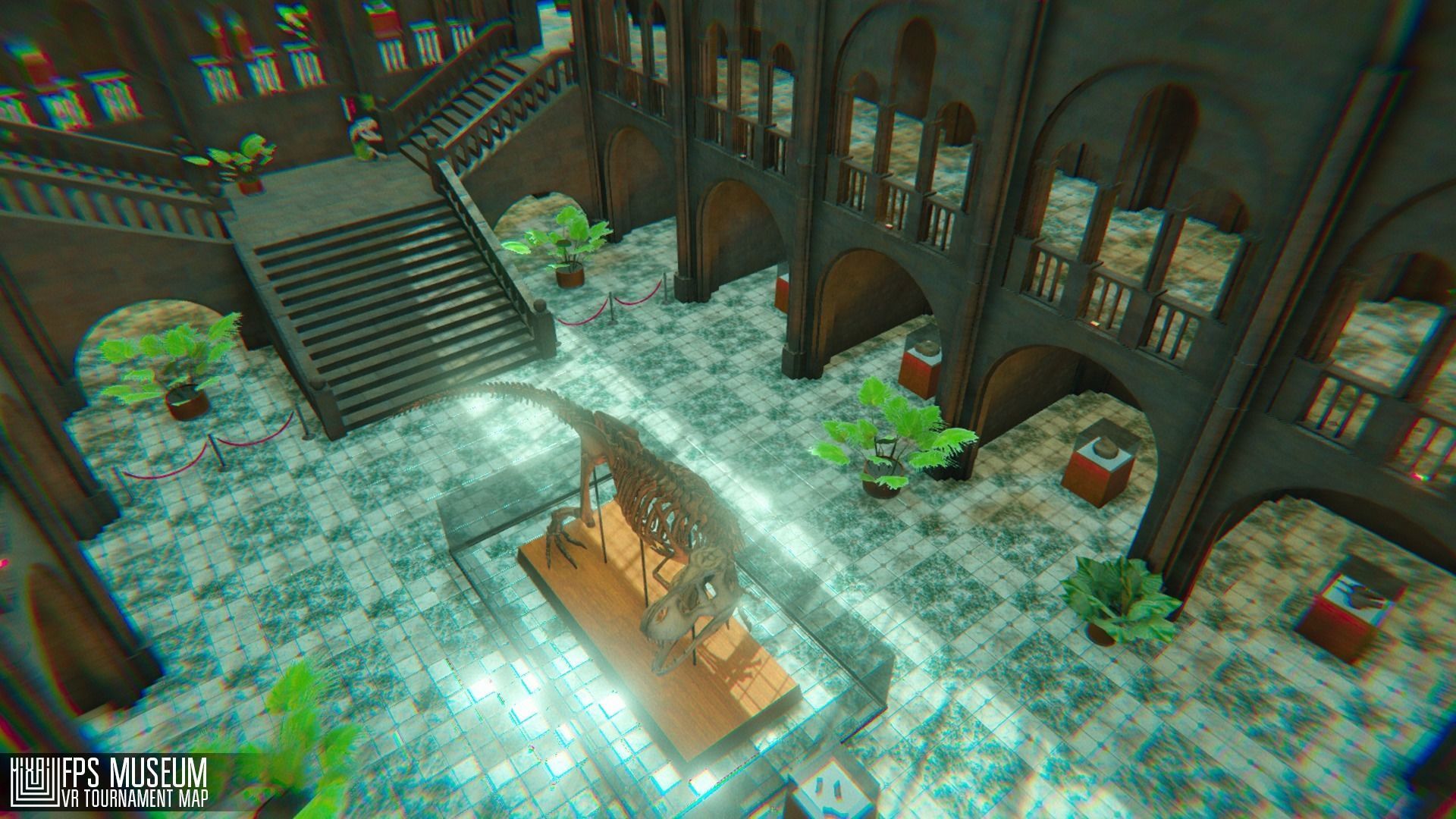 3D model FPS Museum - VR tournament map VR / AR / low-poly | CGTrader