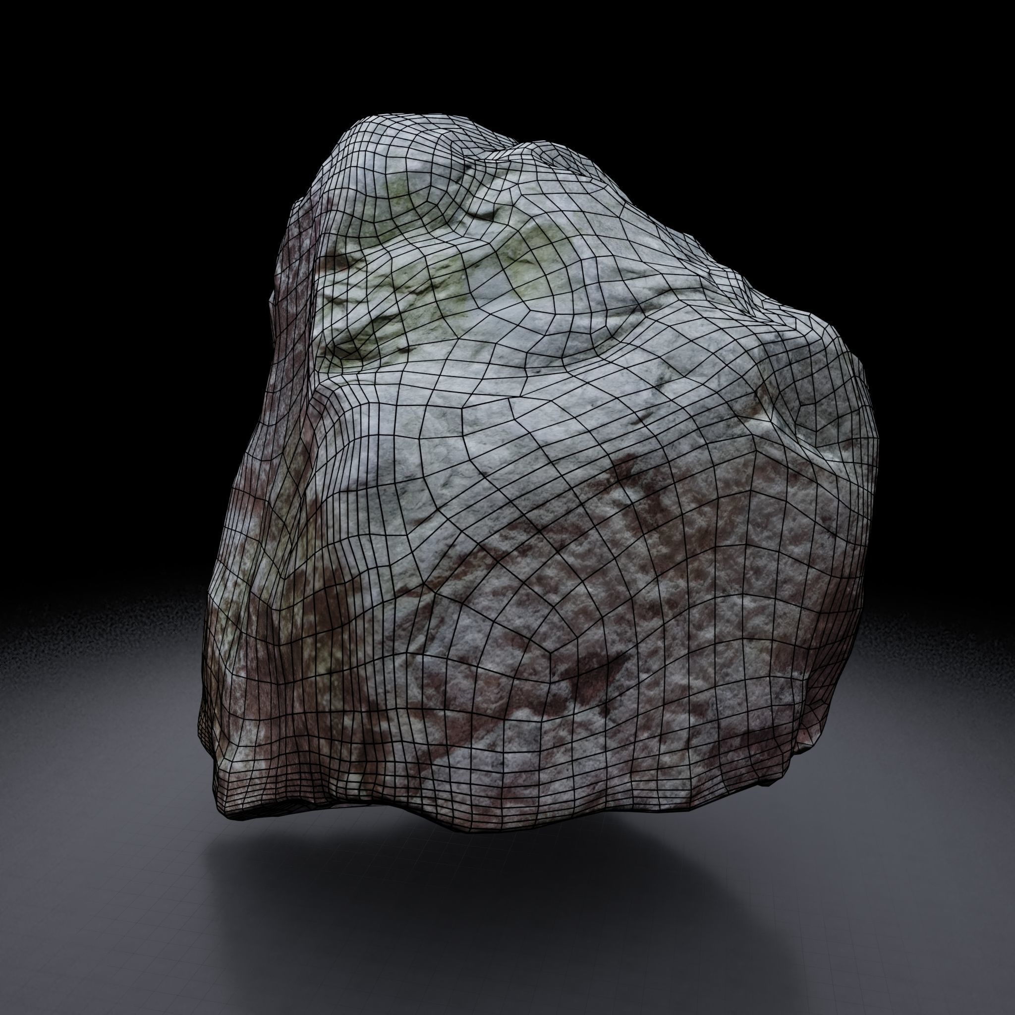 3D model Rock 3D model - Photoscanned PBR Textures - Low and High VR ...