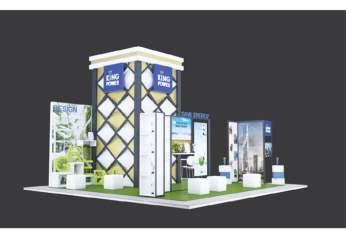 Kingpower Booth 3D model | CGTrader