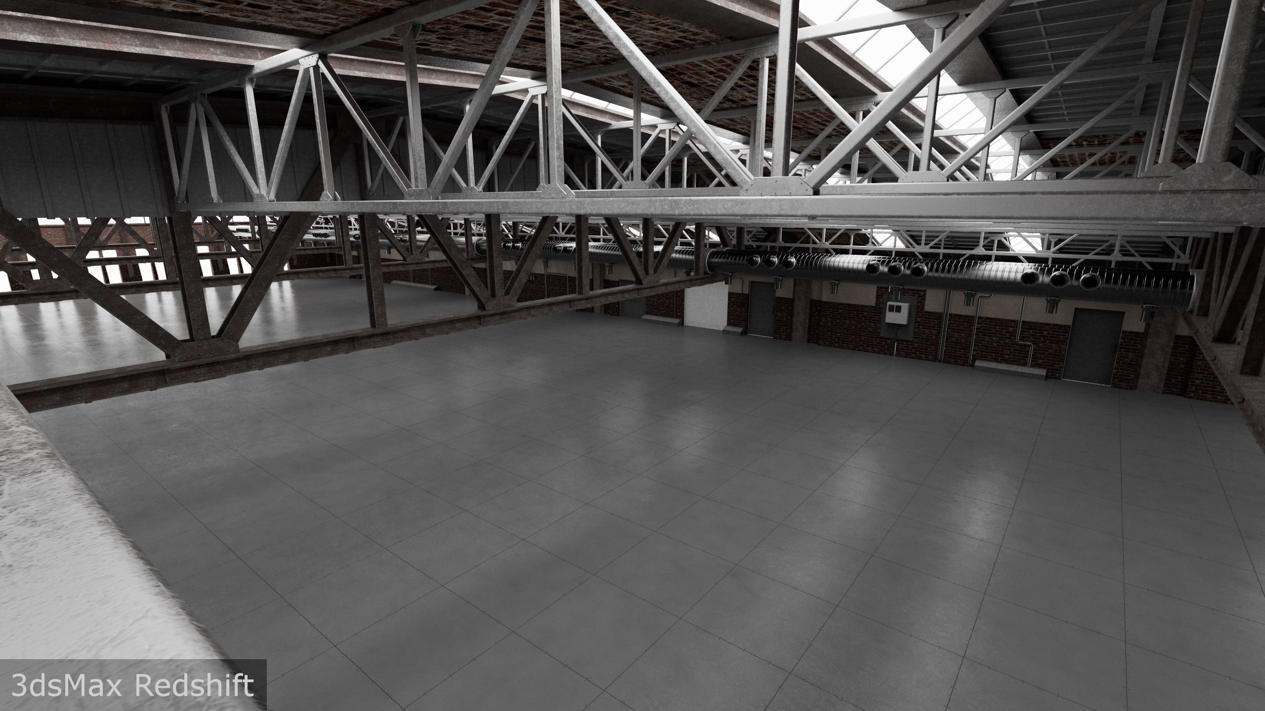 Hangar interior 3D model | CGTrader