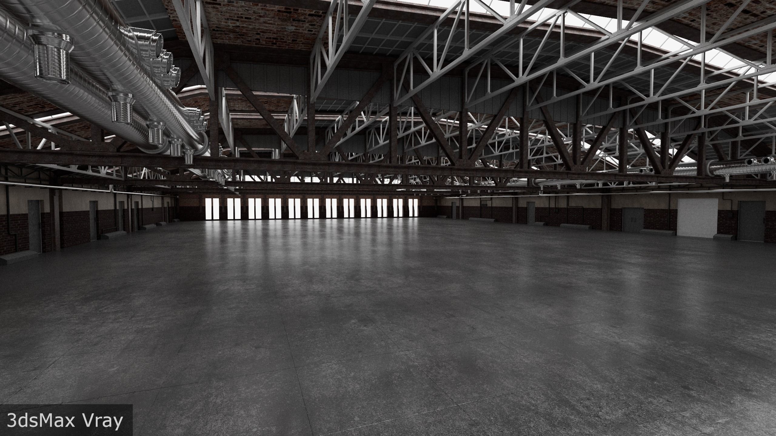 Hangar interior 3D model | CGTrader