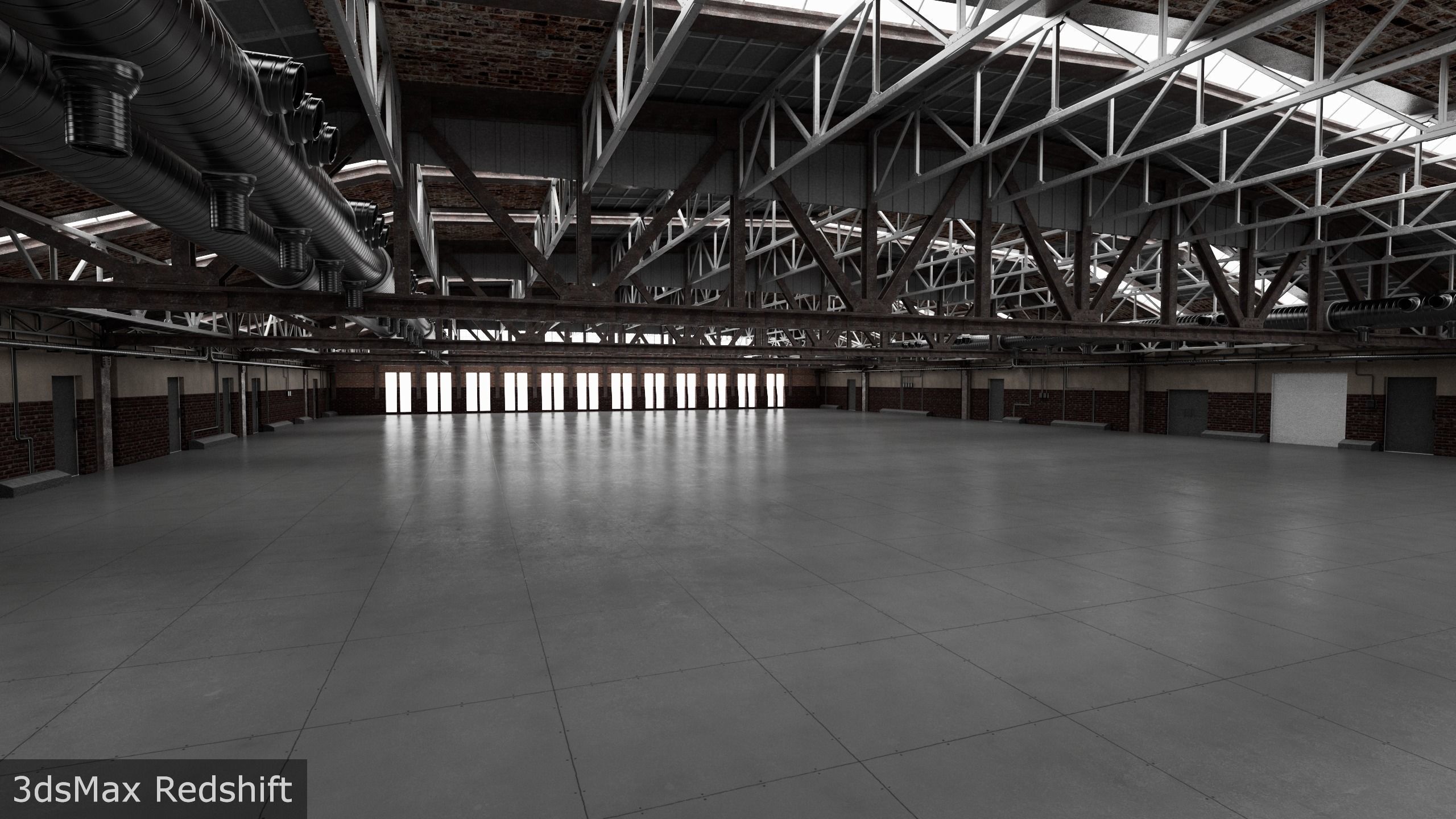 Hangar interior 3D model | CGTrader