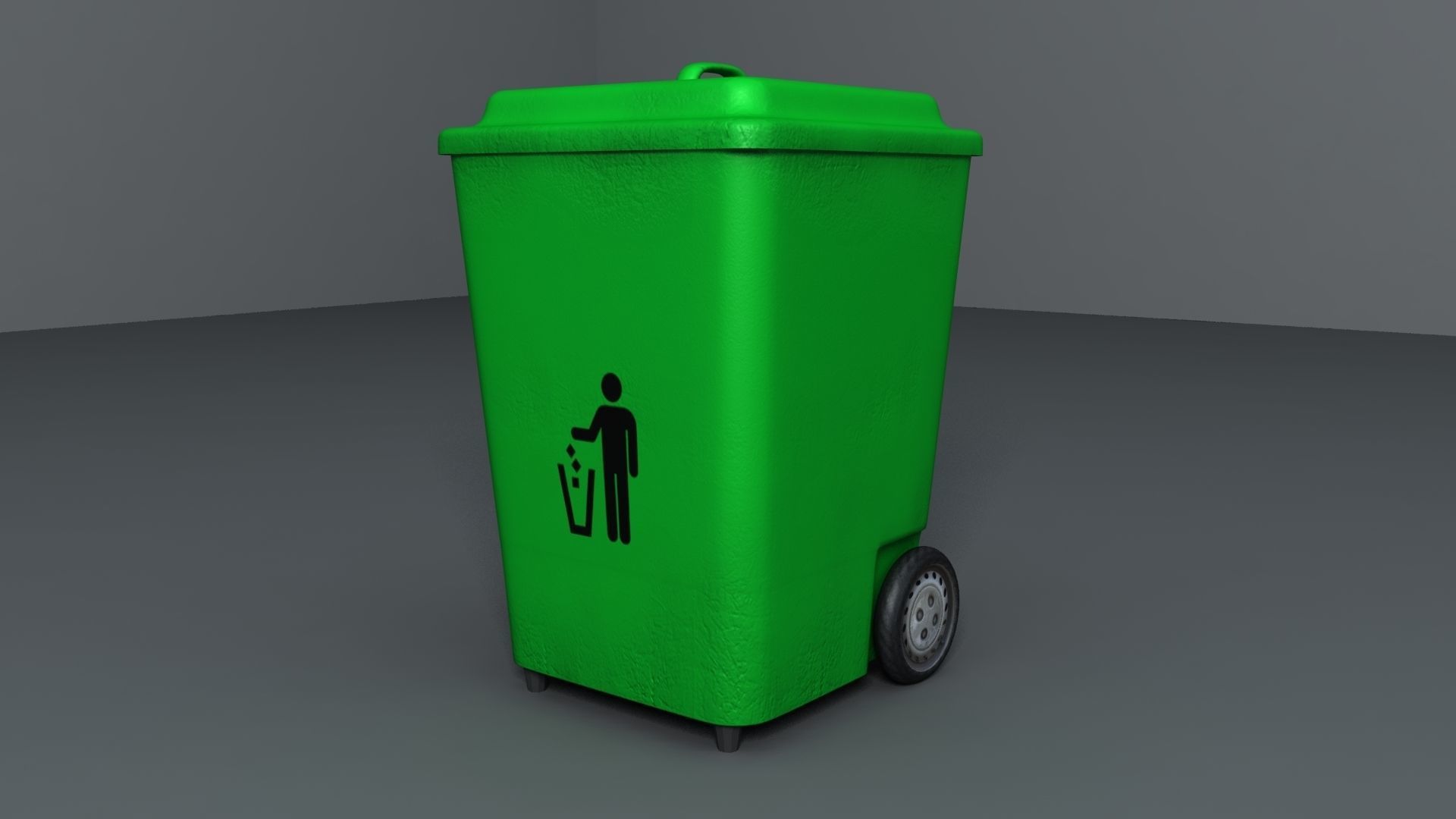 3D model Low Poly Dustbin model VR / AR / low-poly | CGTrader