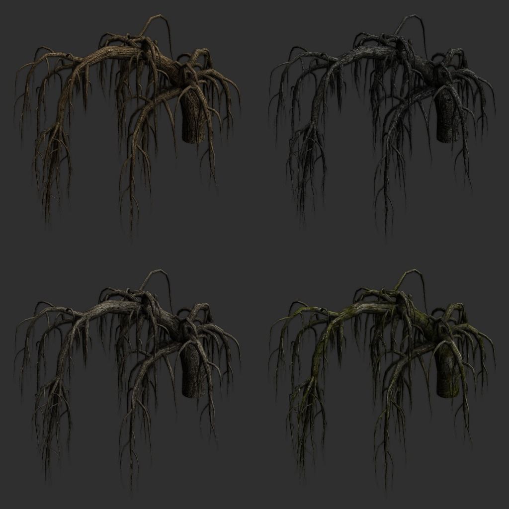 Roots dead tree 3D model | CGTrader