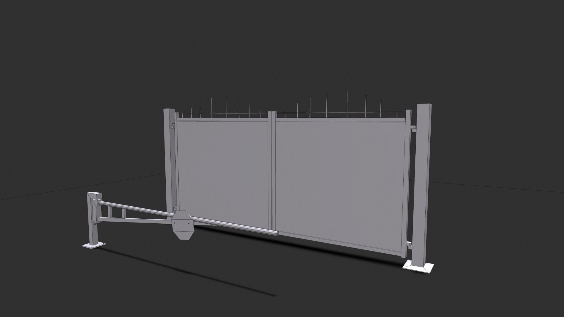 3D model Metal gates VR / AR / low-poly | CGTrader