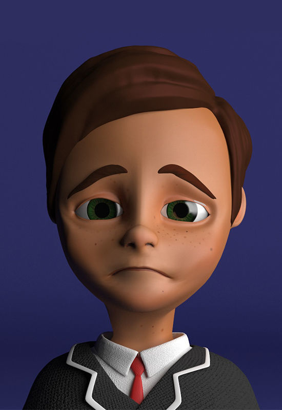 School Kid Character 3D model | CGTrader