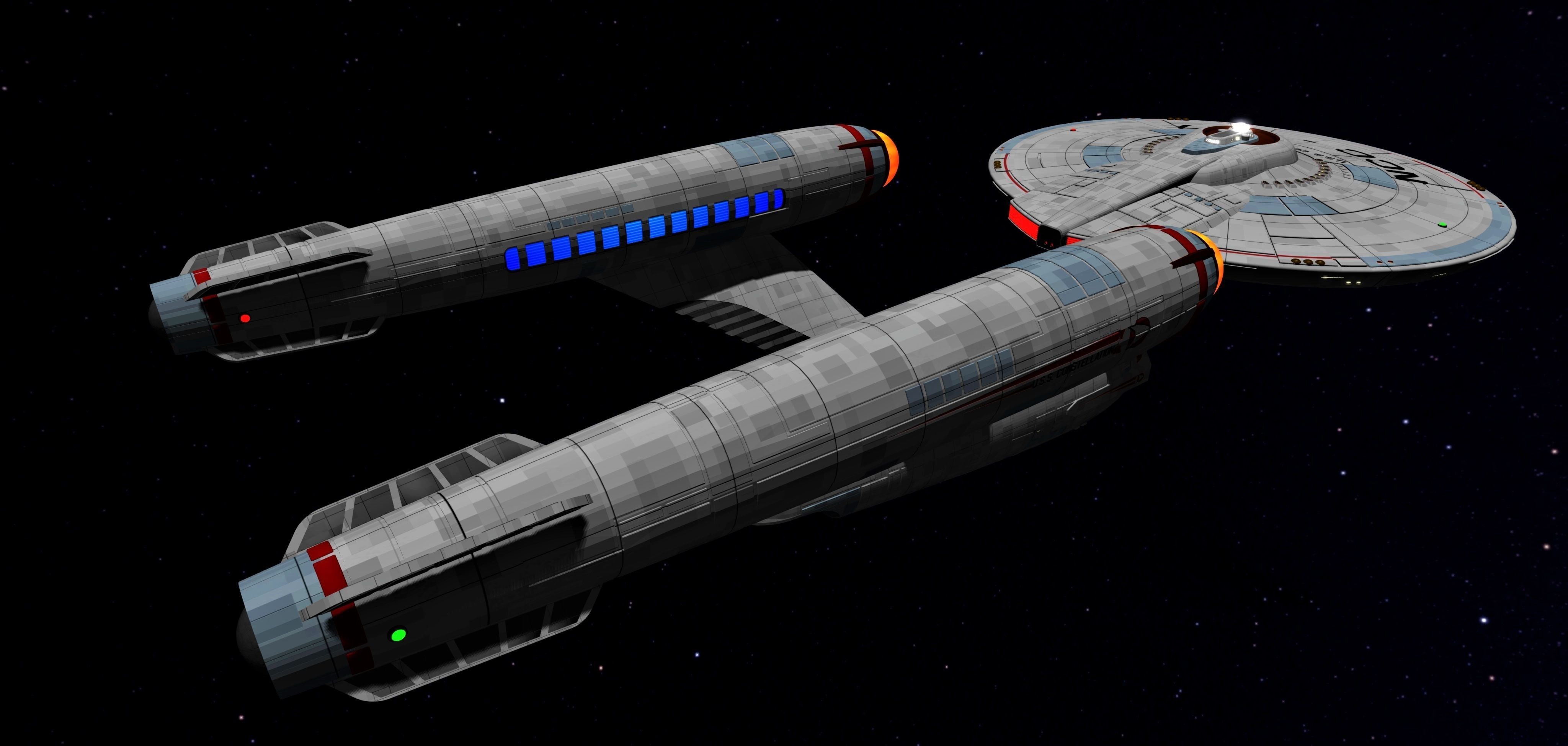 3D model STAR TREK - USS CONSTELLATION NCC-1017 VR / AR / low-poly ...