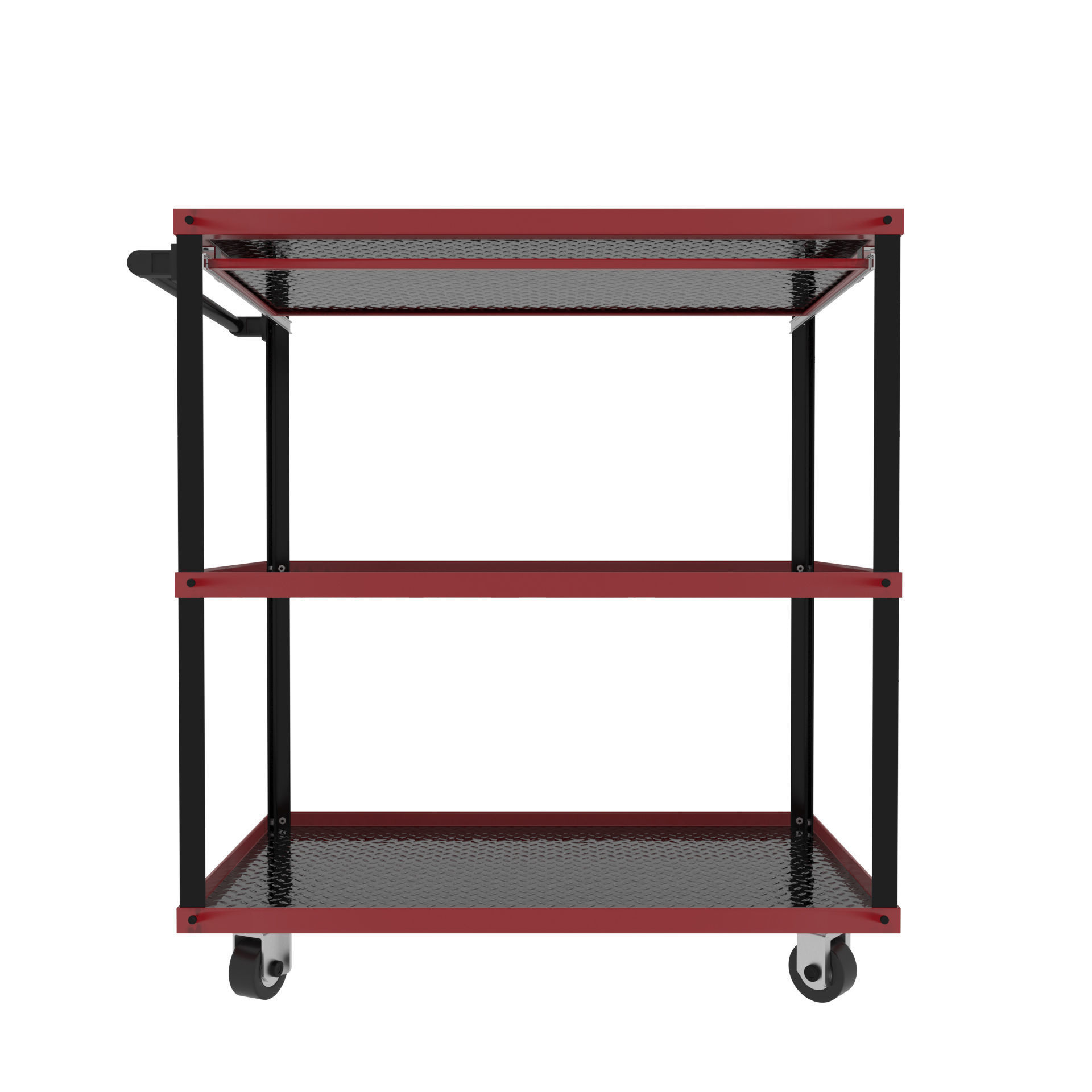 Workshop Service Trolley with Open Shelving 3D model | CGTrader