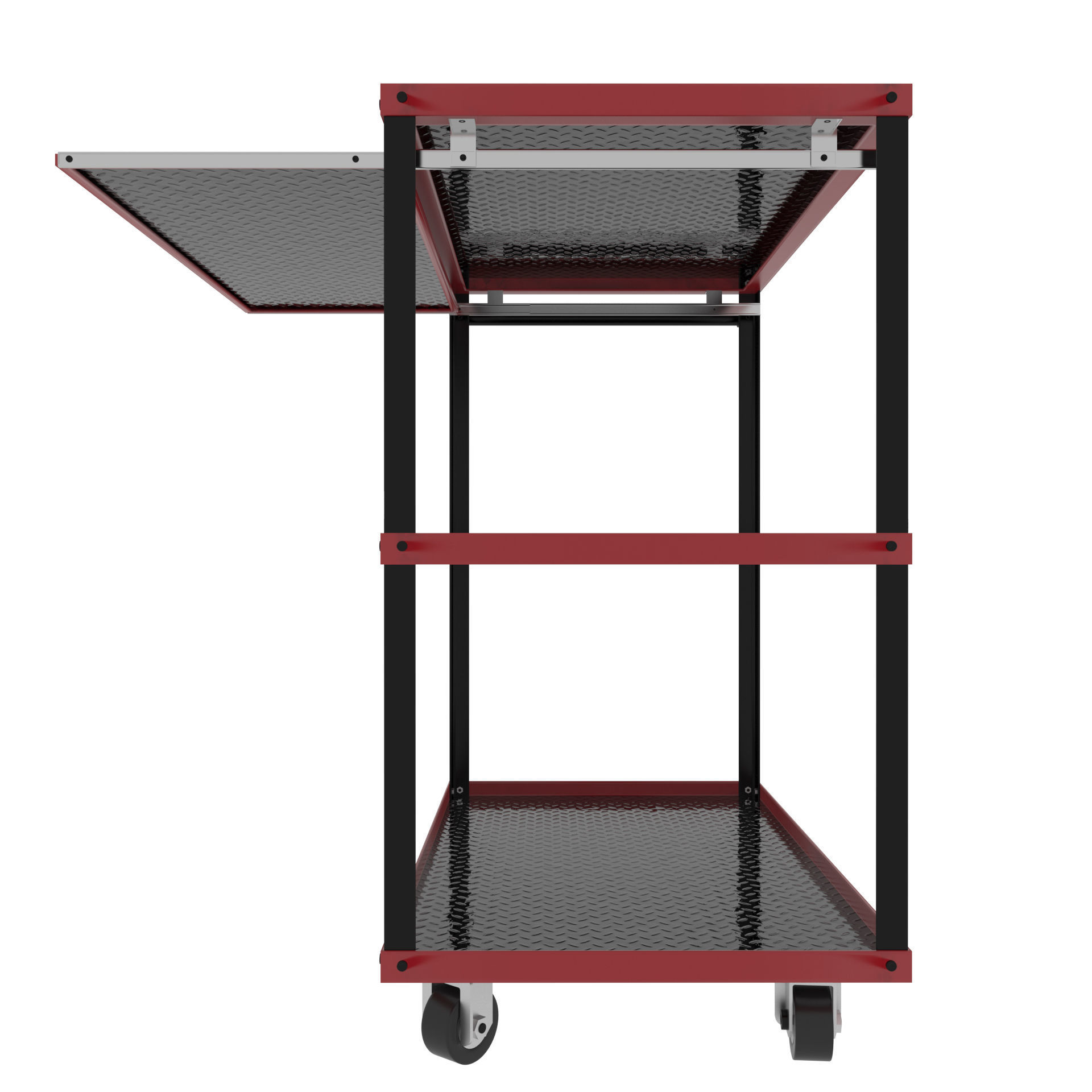 Workshop Service Trolley with Open Shelving 3D model | CGTrader
