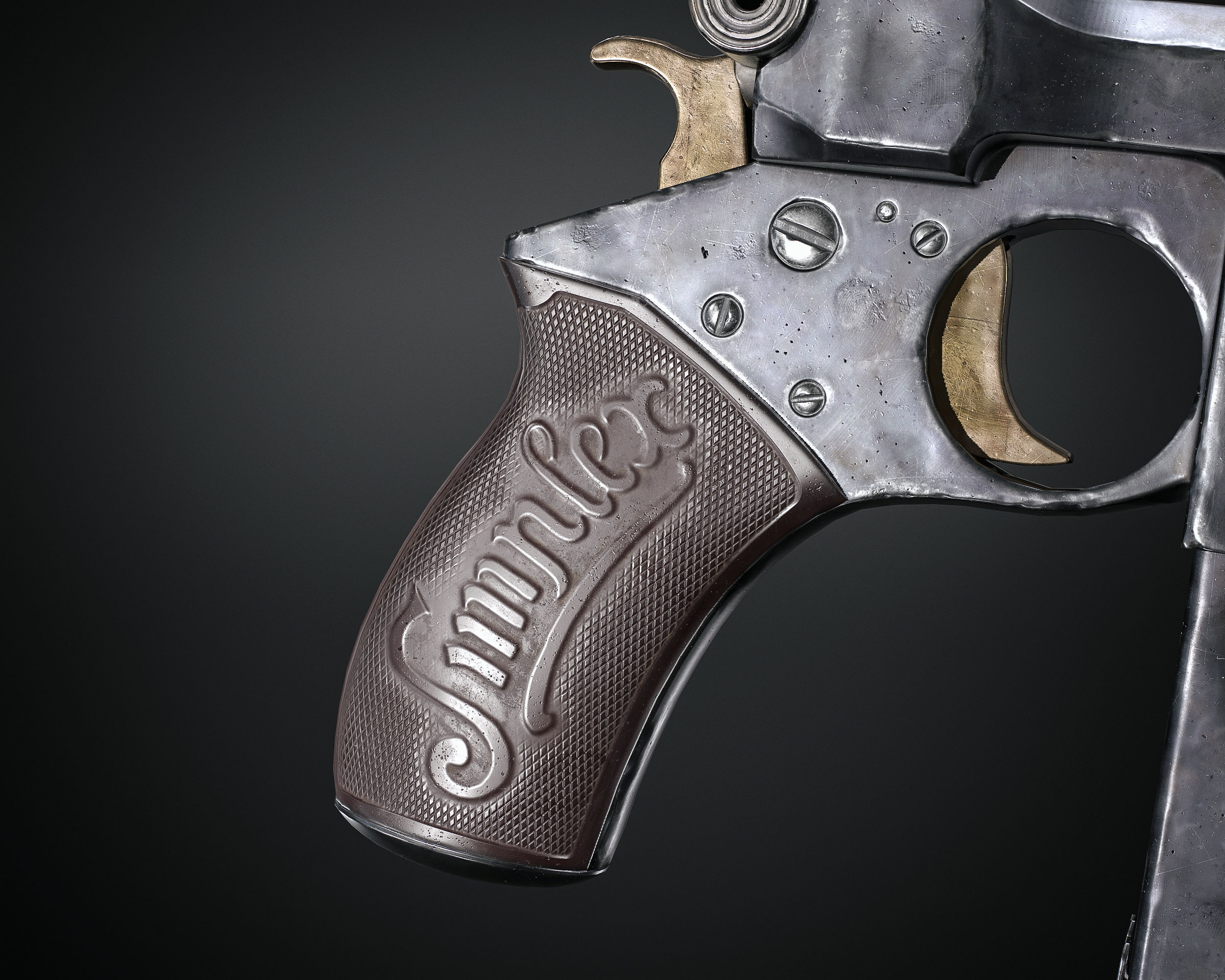 3D model Bergmann Simplex Pistol VR / AR / low-poly | CGTrader