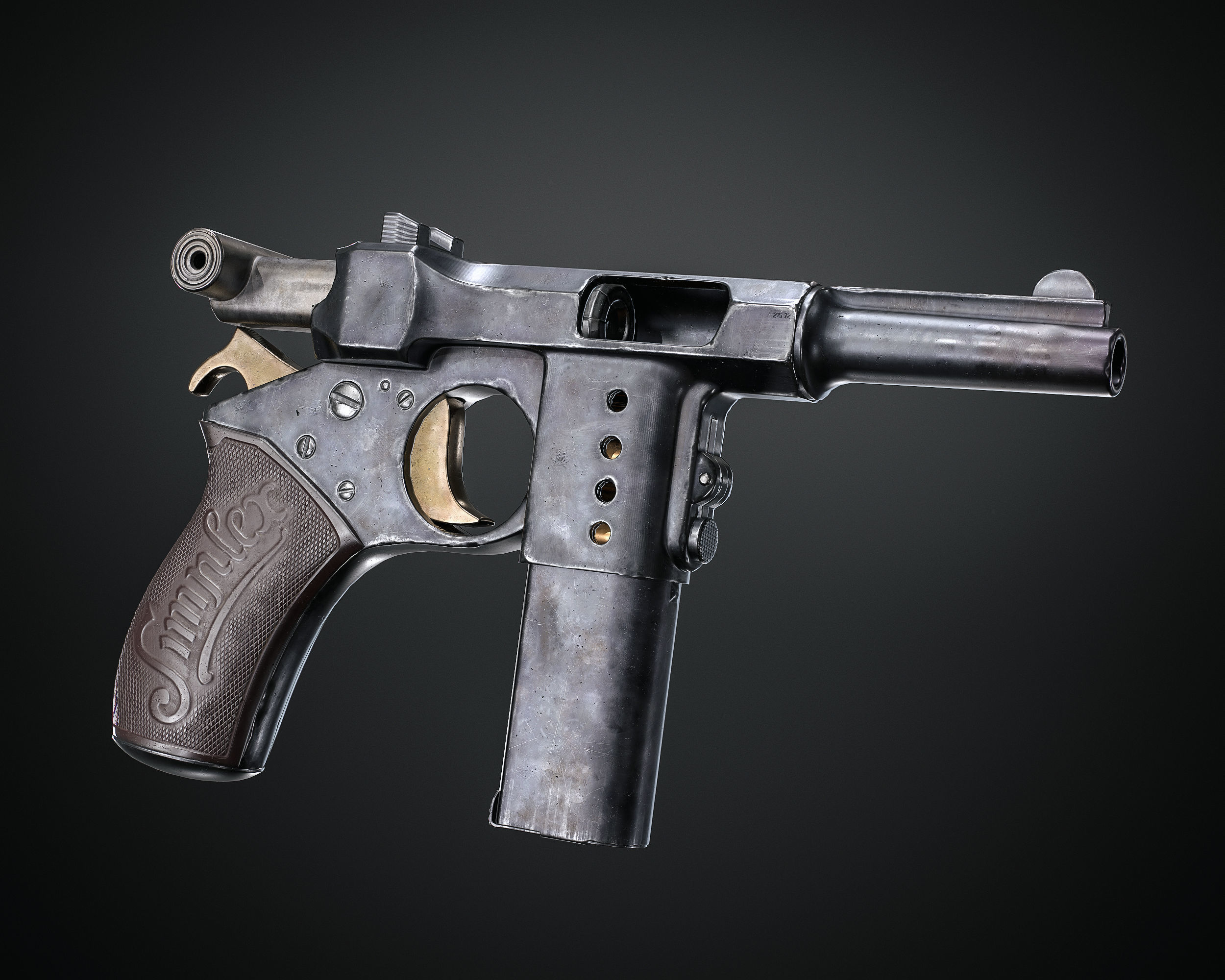 3D model Bergmann Simplex Pistol VR / AR / low-poly | CGTrader
