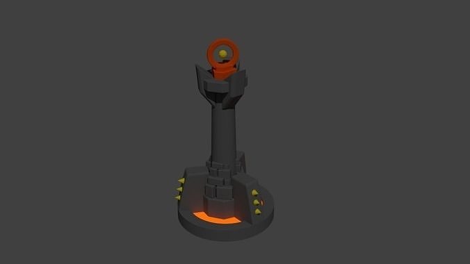 3D model inferno tower VR / AR / low-poly | CGTrader