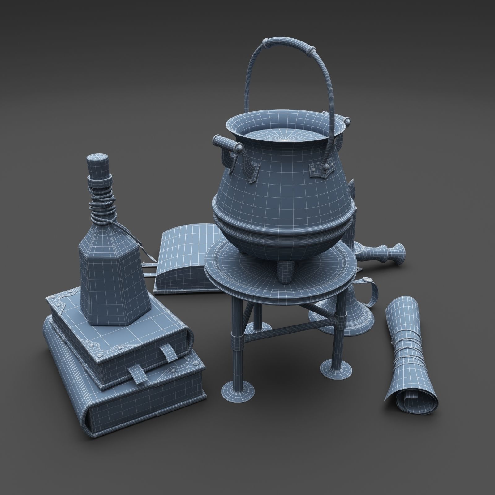 Wizard Items 3D model | CGTrader