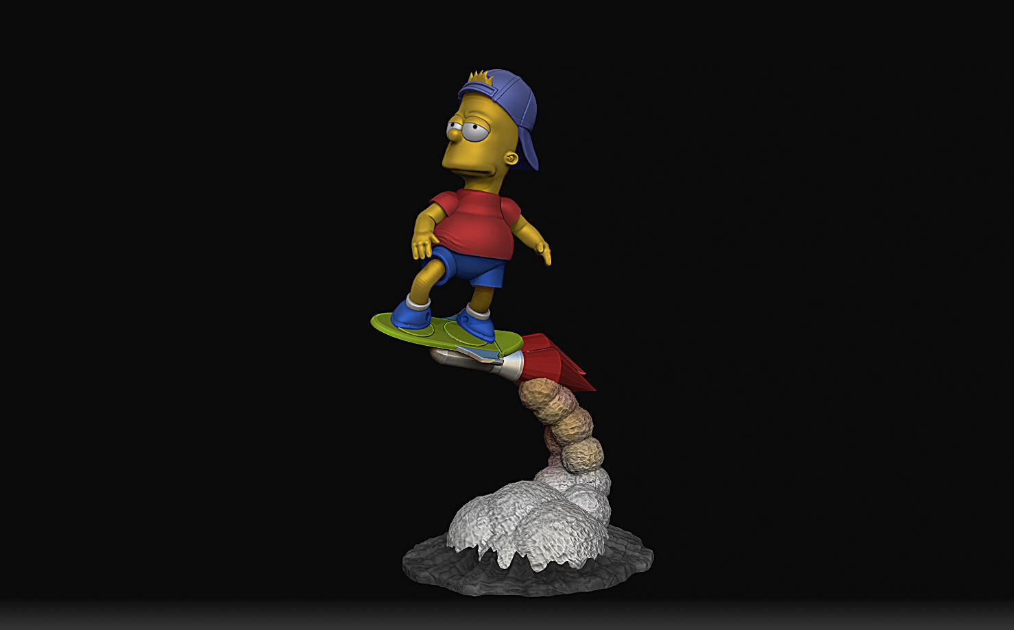 Simpsons Bart 3d Model 3d Printable Cgtrader