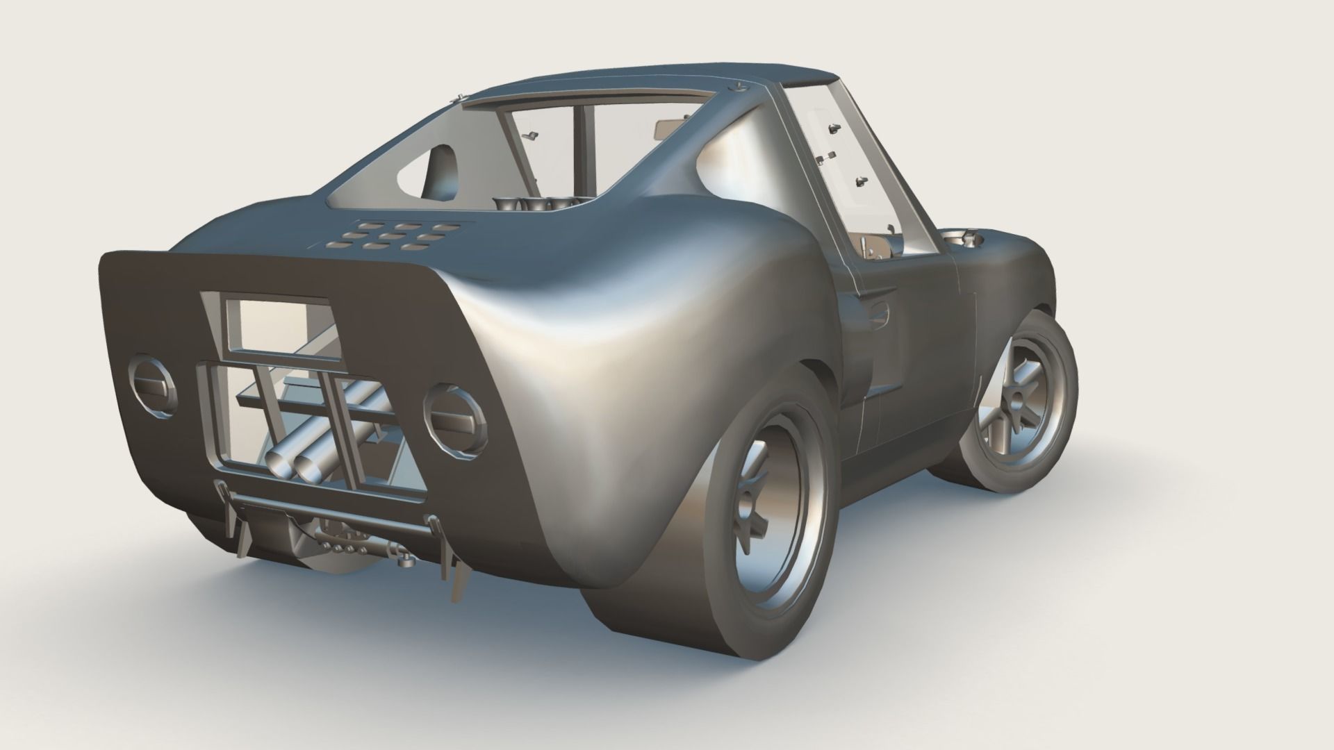 3D model Cartoon Prototype Car VR / AR / low-poly | CGTrader