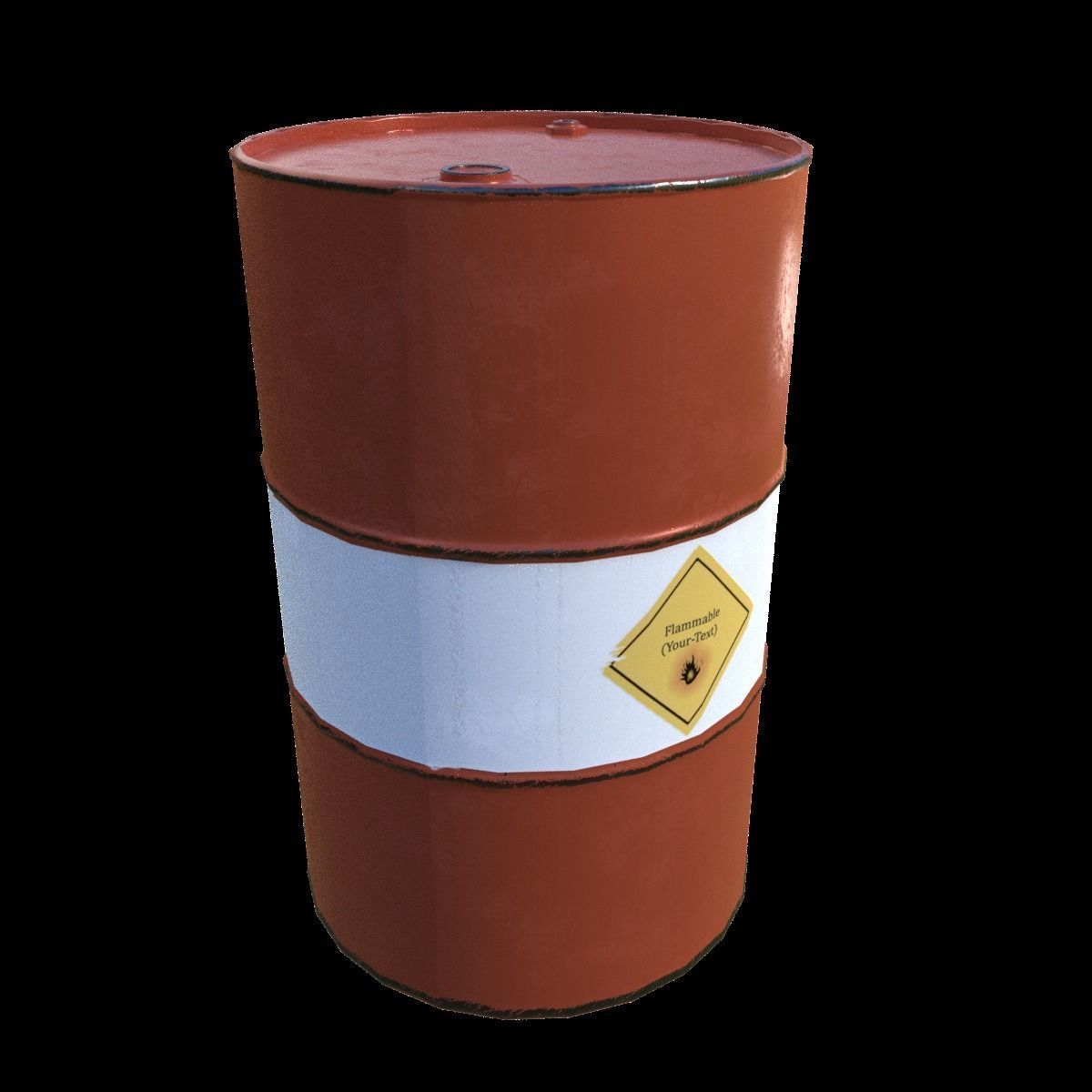 3D model Flammable Liquid Barrel VR / AR / low-poly | CGTrader