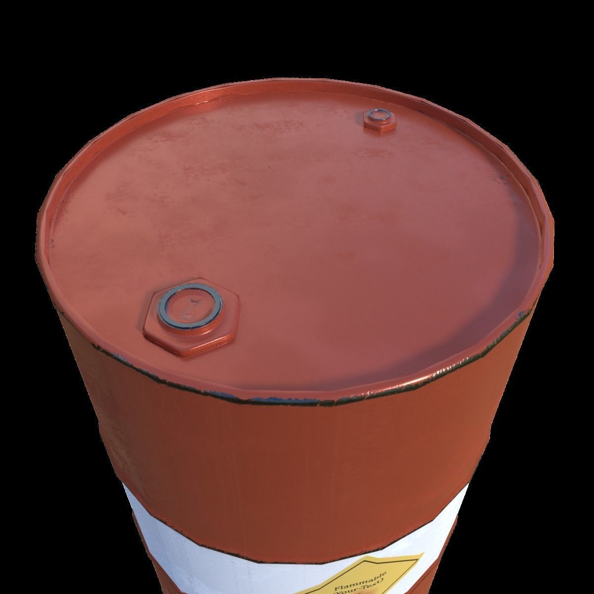3D model Flammable Liquid Barrel VR / AR / low-poly | CGTrader