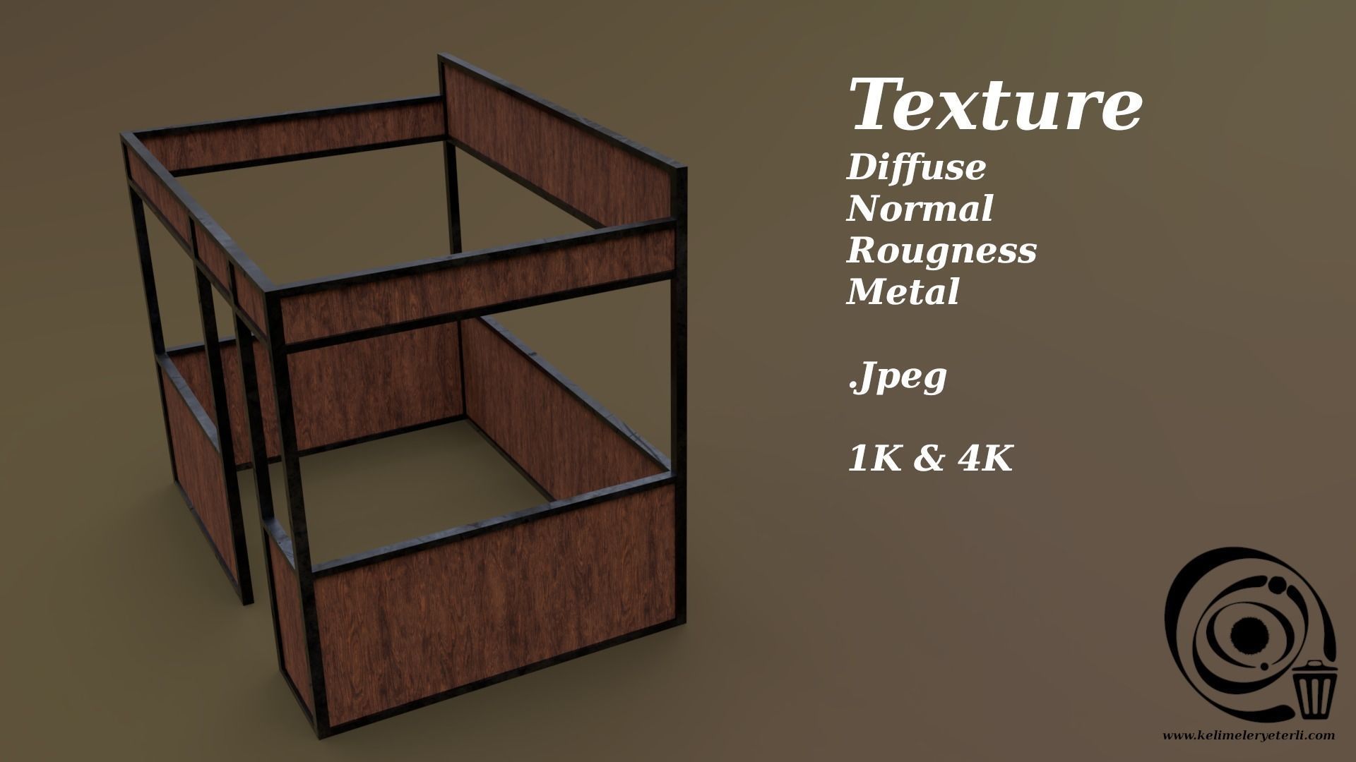 3D model Stall stand 10 4in1 R - 4 PBR Texture 1 Model VR / AR / low ...