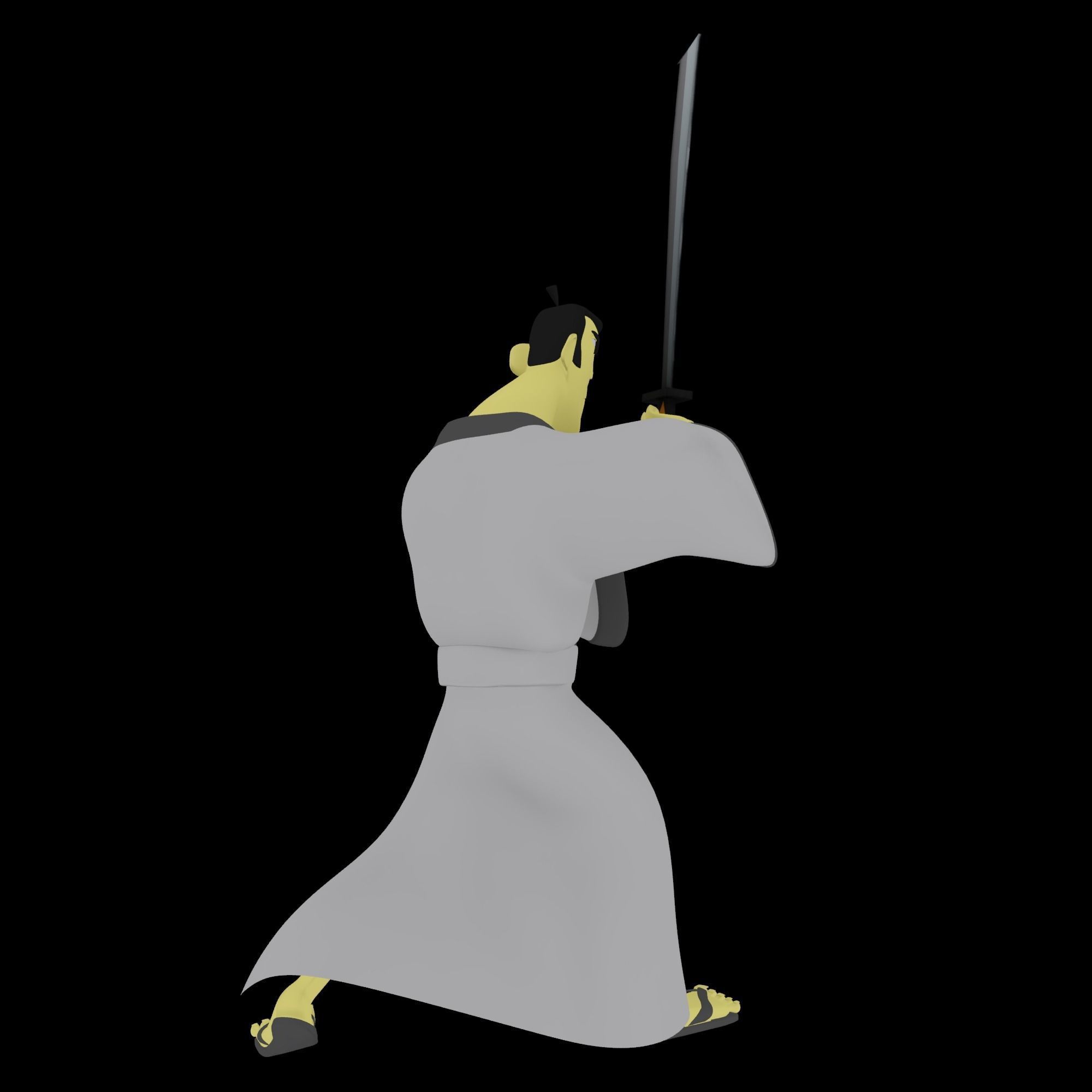 Samurai Jack 3D Model Only 3D model rigged | CGTrader