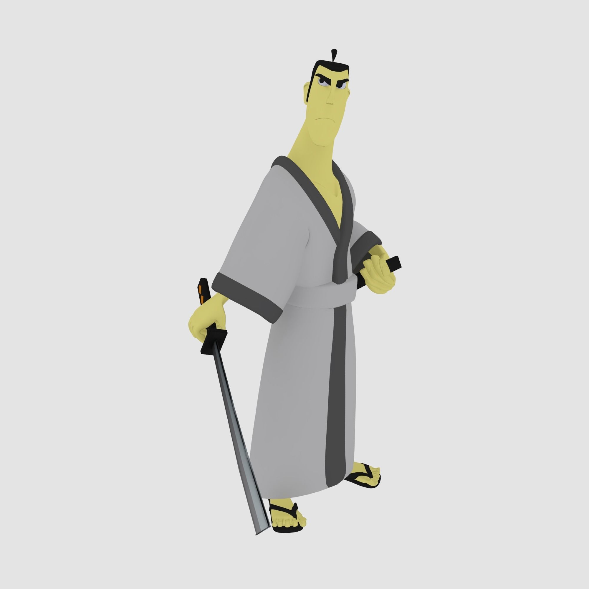 Samurai Jack 3D Model Only 3D model rigged | CGTrader