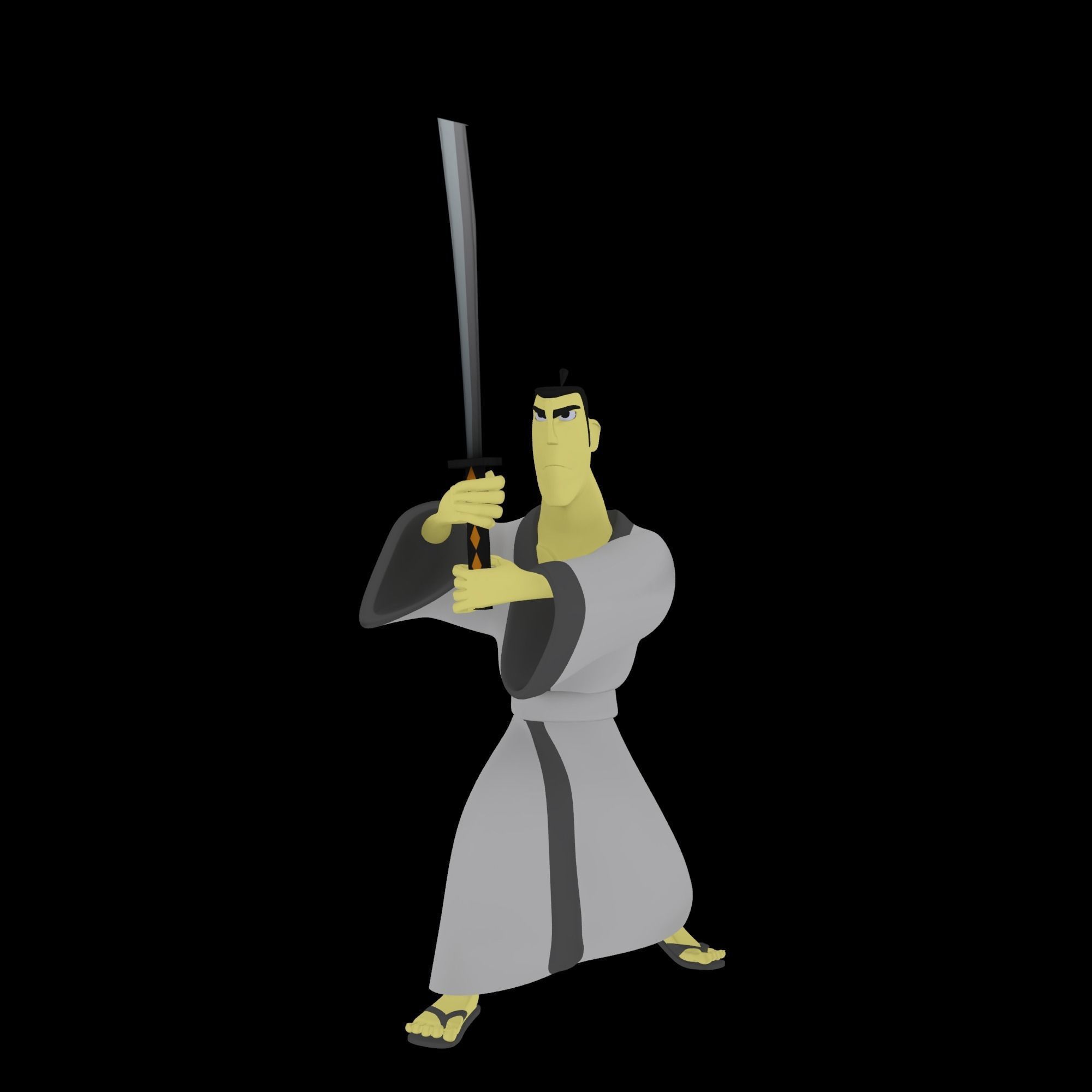 Samurai Jack 3D Model Only 3D model rigged | CGTrader