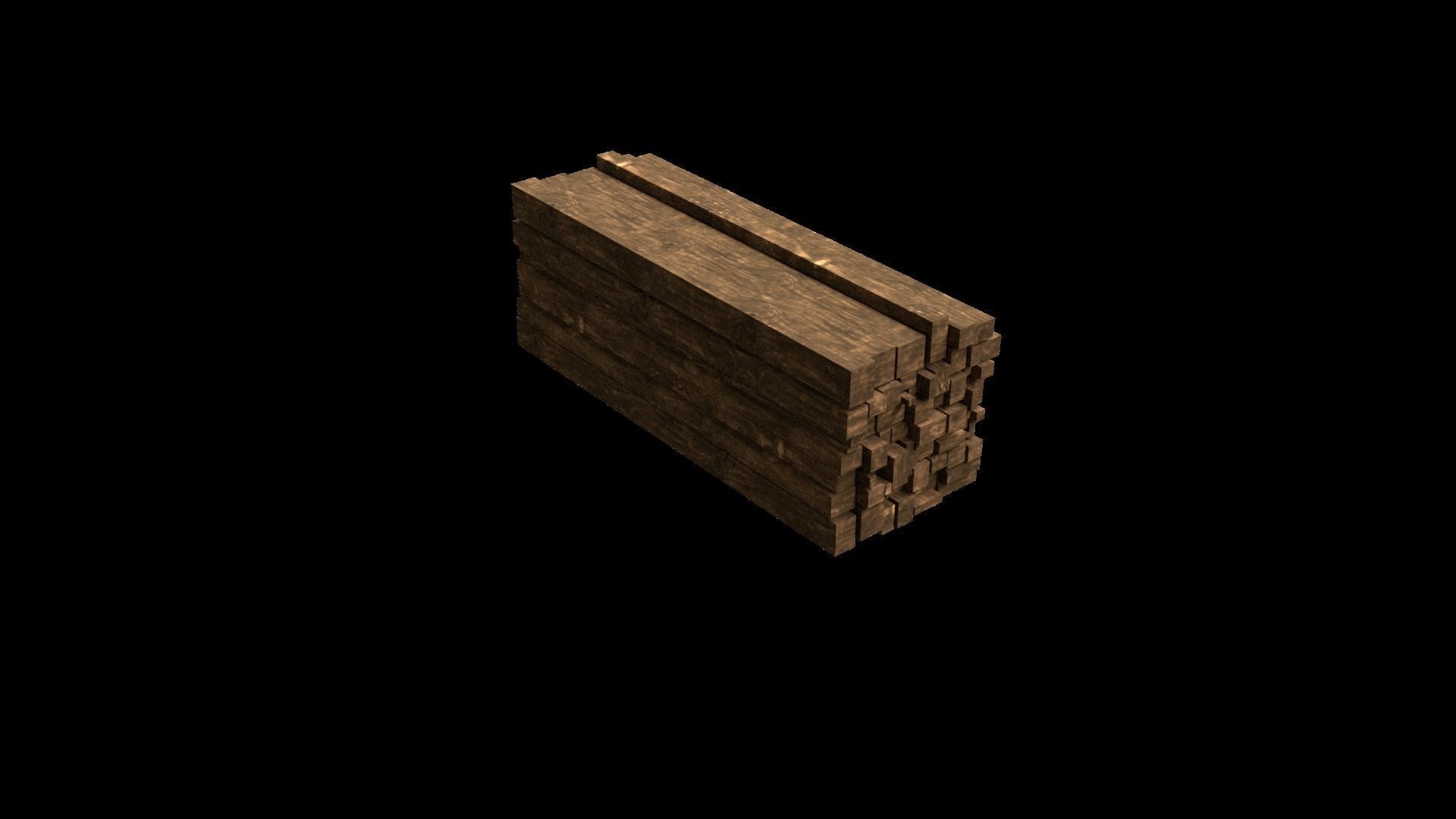 3D model Wood stack VR / AR / low-poly | CGTrader