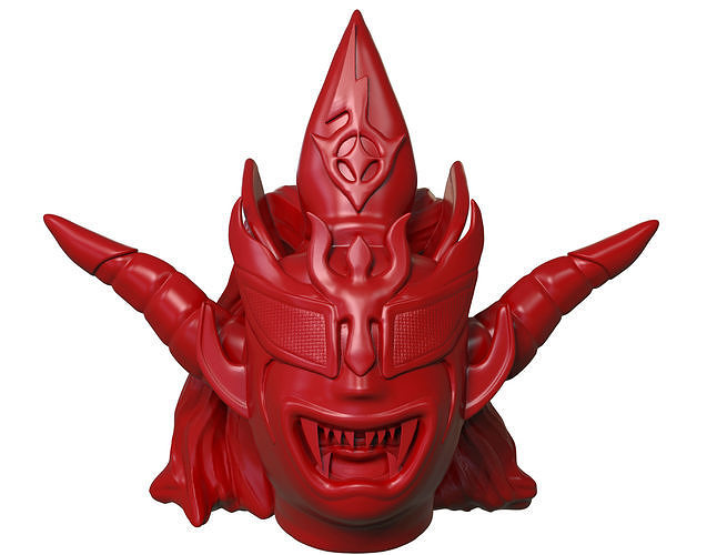 Red mask guy 3D printable portrait sculpture 3D model 3D printable ...