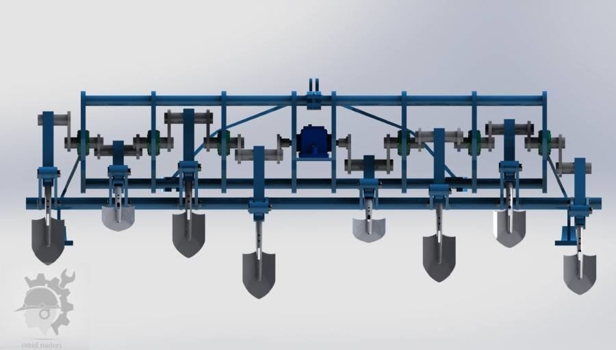 spading machine - 3d model 3D model | CGTrader