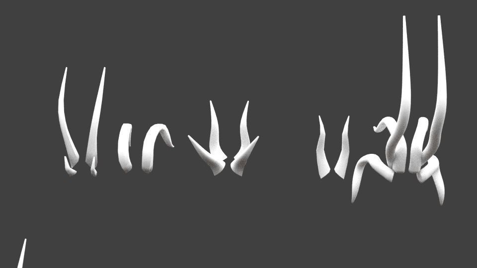 3D model 5 HORNS VR / AR / low-poly | CGTrader