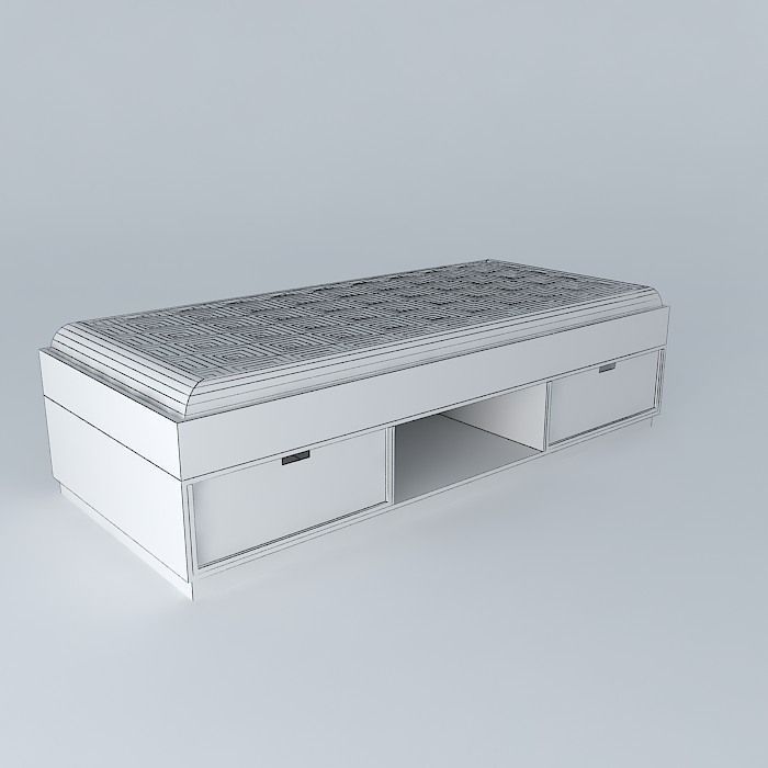 Bed Futon Sofa free 3D model | CGTrader