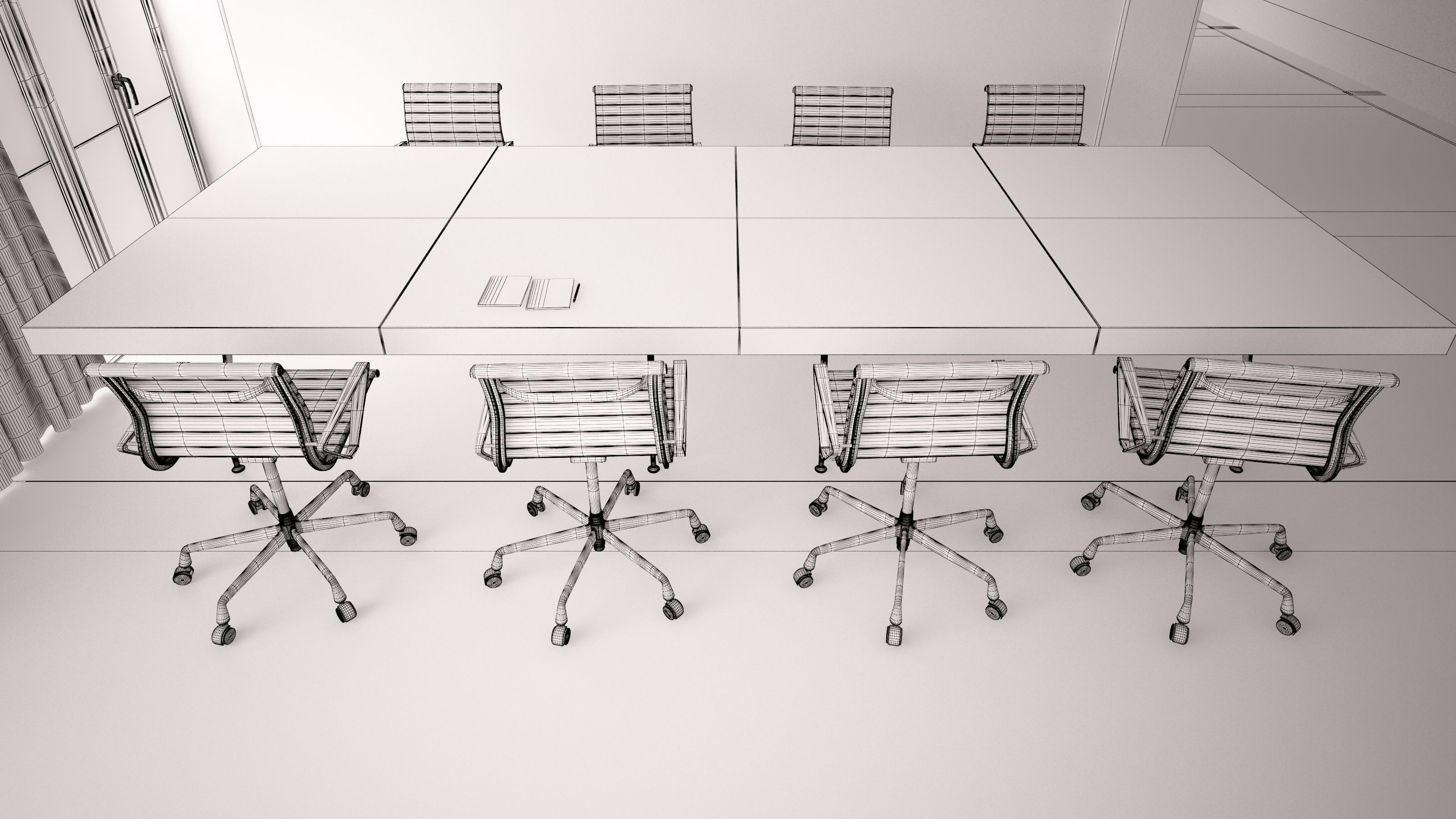 Office - Conference Room Table 08 3D model | CGTrader